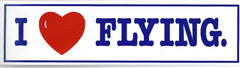 "I Love Flying" Bumper Sticker – Liberty Aviation Museum PX